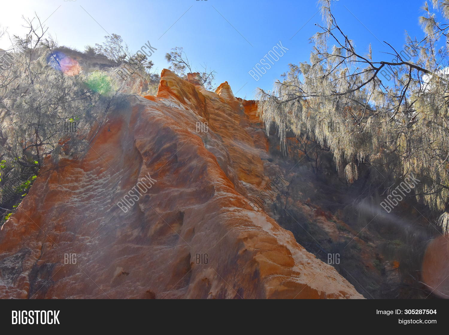 Coloured Sand Cliffs Image & Photo (Free Trial) | Bigstock