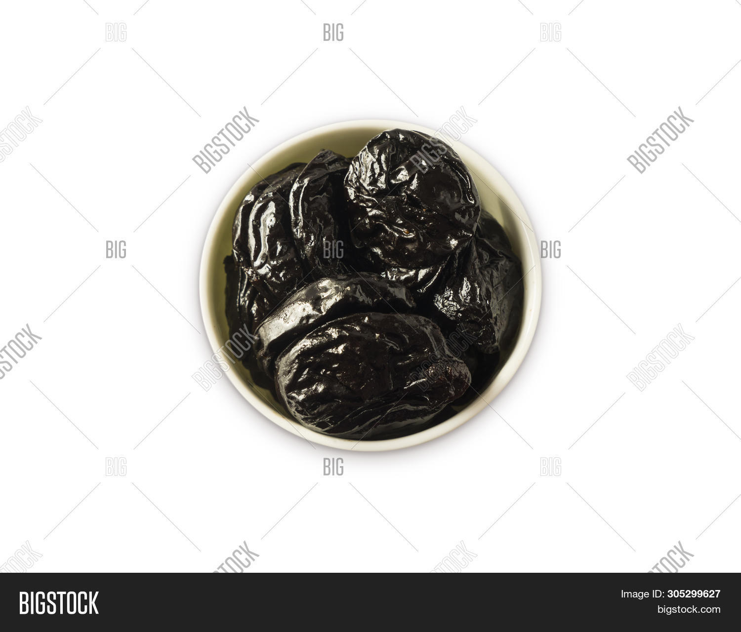 Dried Prunes Isolated Image & Photo (Free Trial) | Bigstock