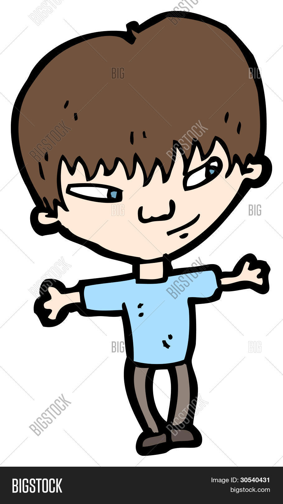 Clever Boy Cartoon Image & Photo (Free Trial) | Bigstock