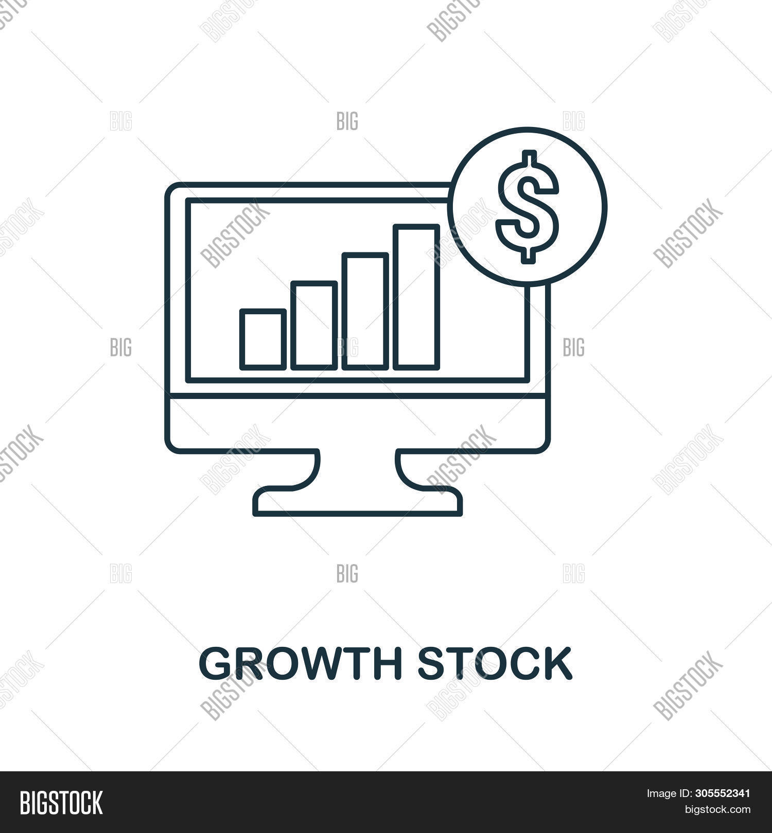 Growth Stock Outline Image & Photo (Free Trial) | Bigstock