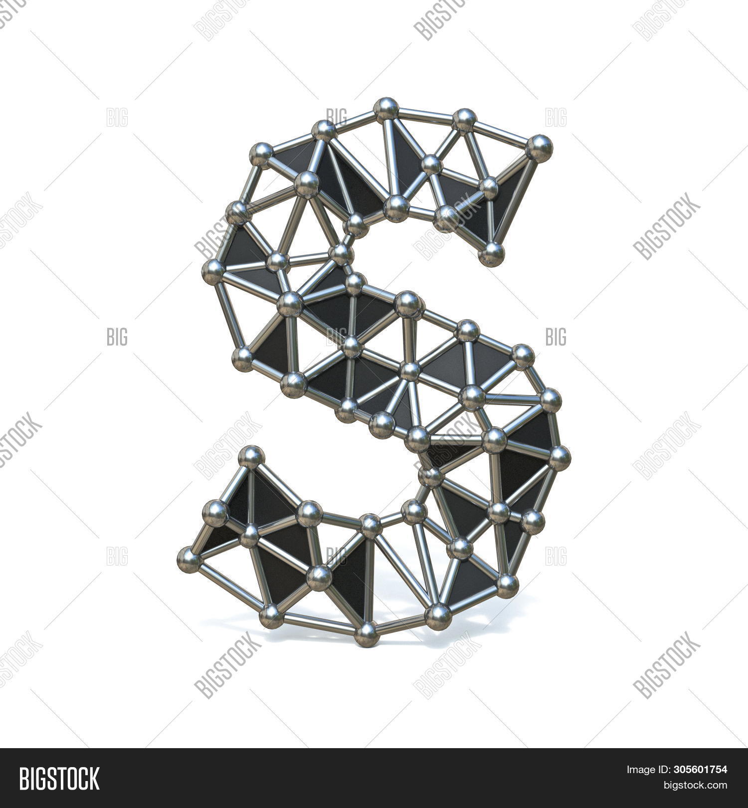 Wire Low Poly Black Image & Photo (Free Trial) | Bigstock