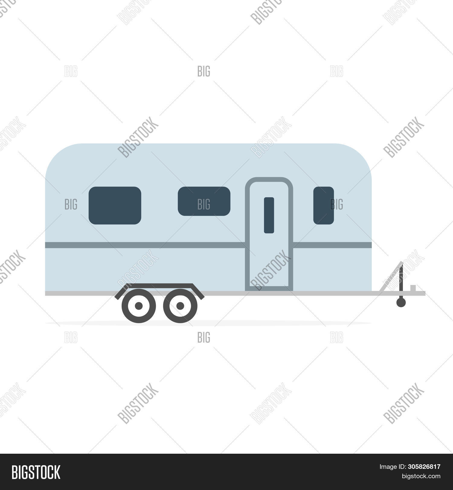 Travel Rv Trailer Icon Image & Photo (Free Trial) | Bigstock