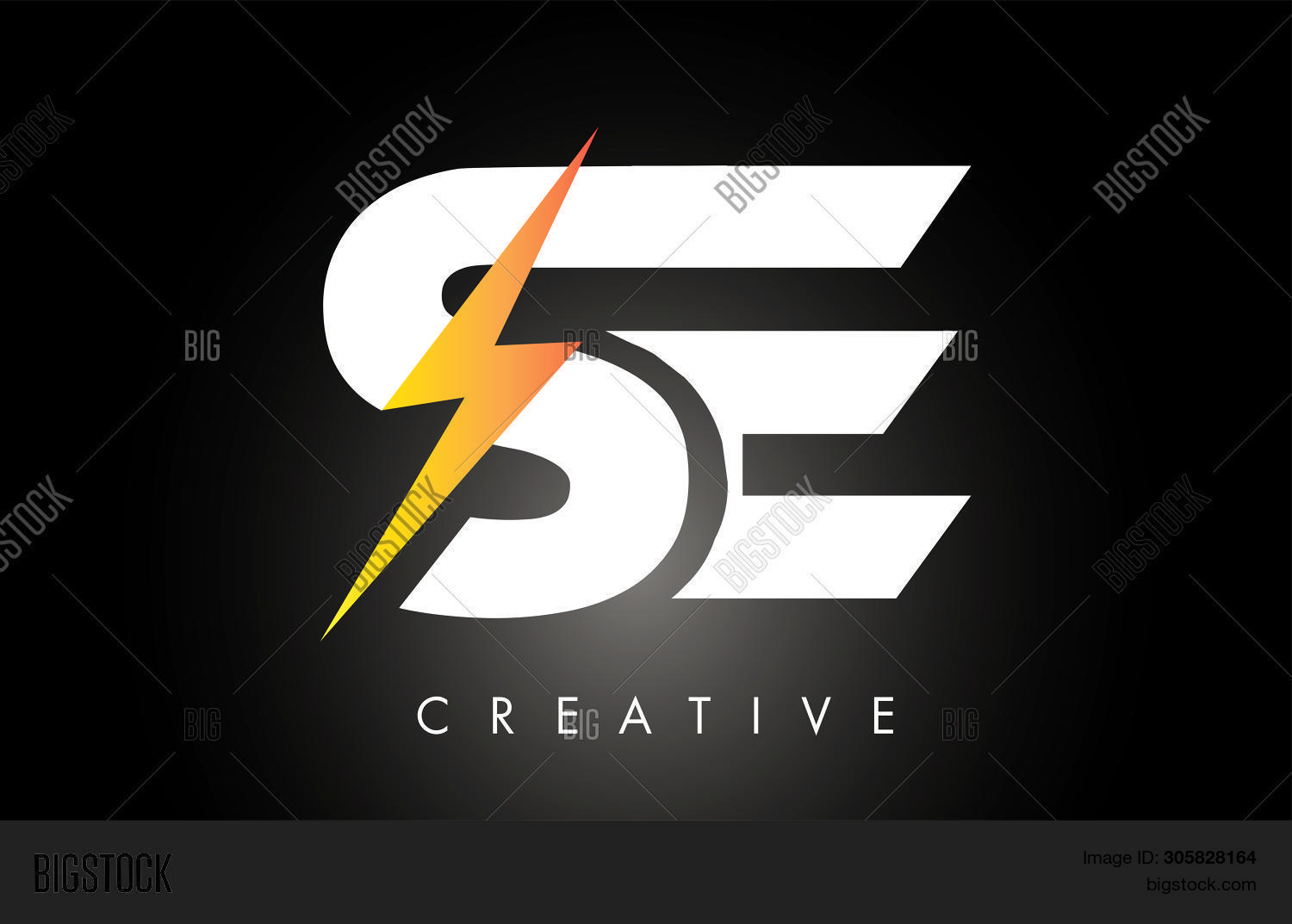 Se Letter Logo Design Vector & Photo (Free Trial) | Bigstock