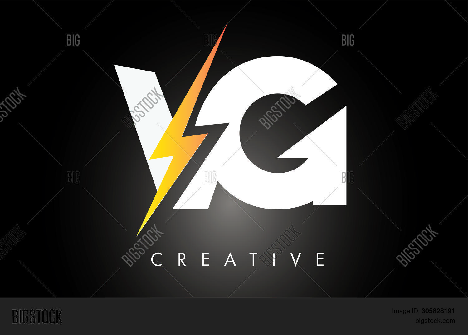 Vg Letter Logo Design Vector & Photo (Free Trial) | Bigstock