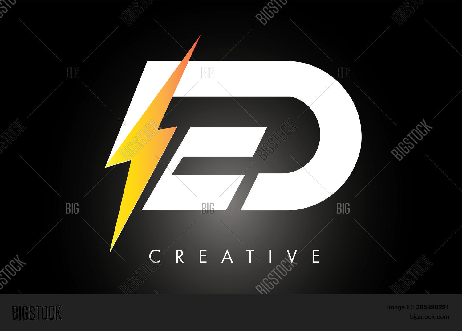 Ed Letter Logo Design Vector & Photo (Free Trial) | Bigstock
