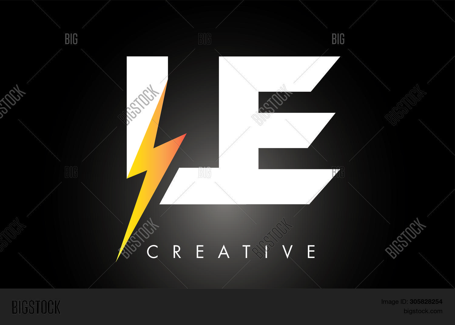 Le Letter Logo Design Vector & Photo (Free Trial) | Bigstock