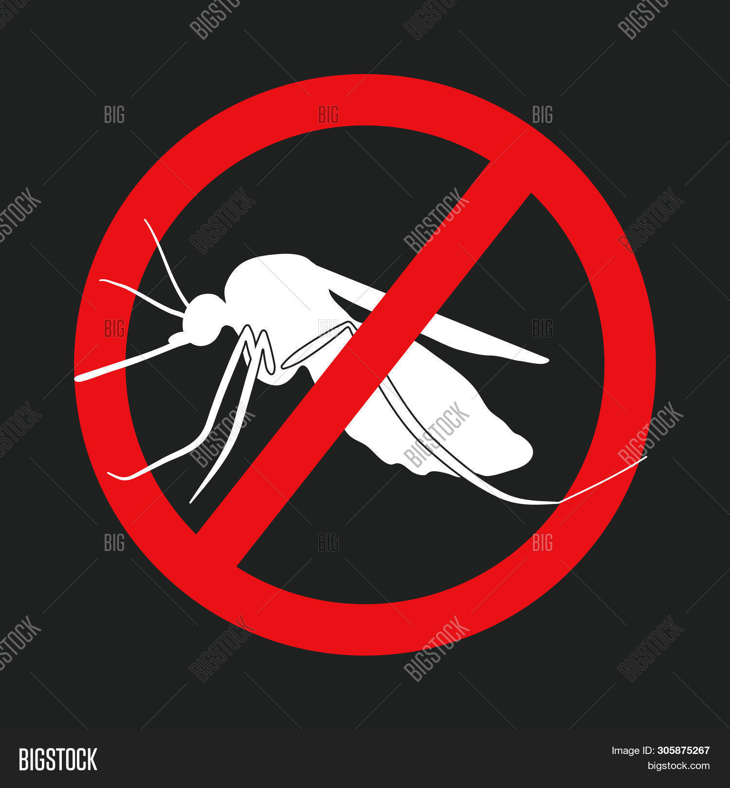 Mosquitoes Stop Sign Vector And Photo Free Trial Bigstock