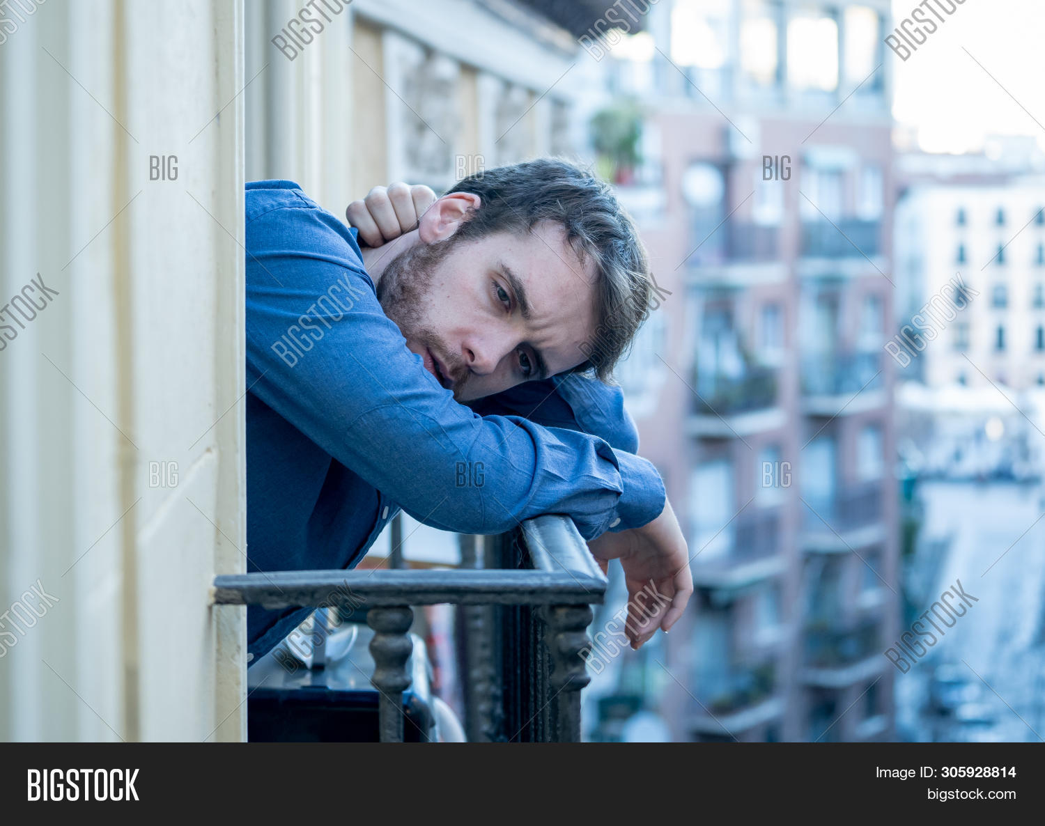 Lonely Sad Man Staring Image & Photo (Free Trial) | Bigstock