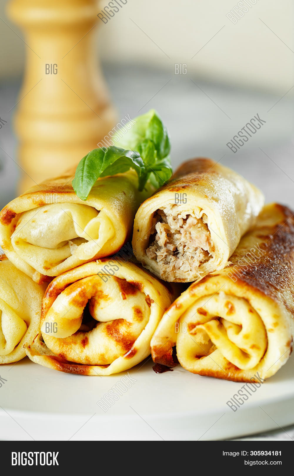 Tasty Stuffed Pancakes Image & Photo (Free Trial) | Bigstock