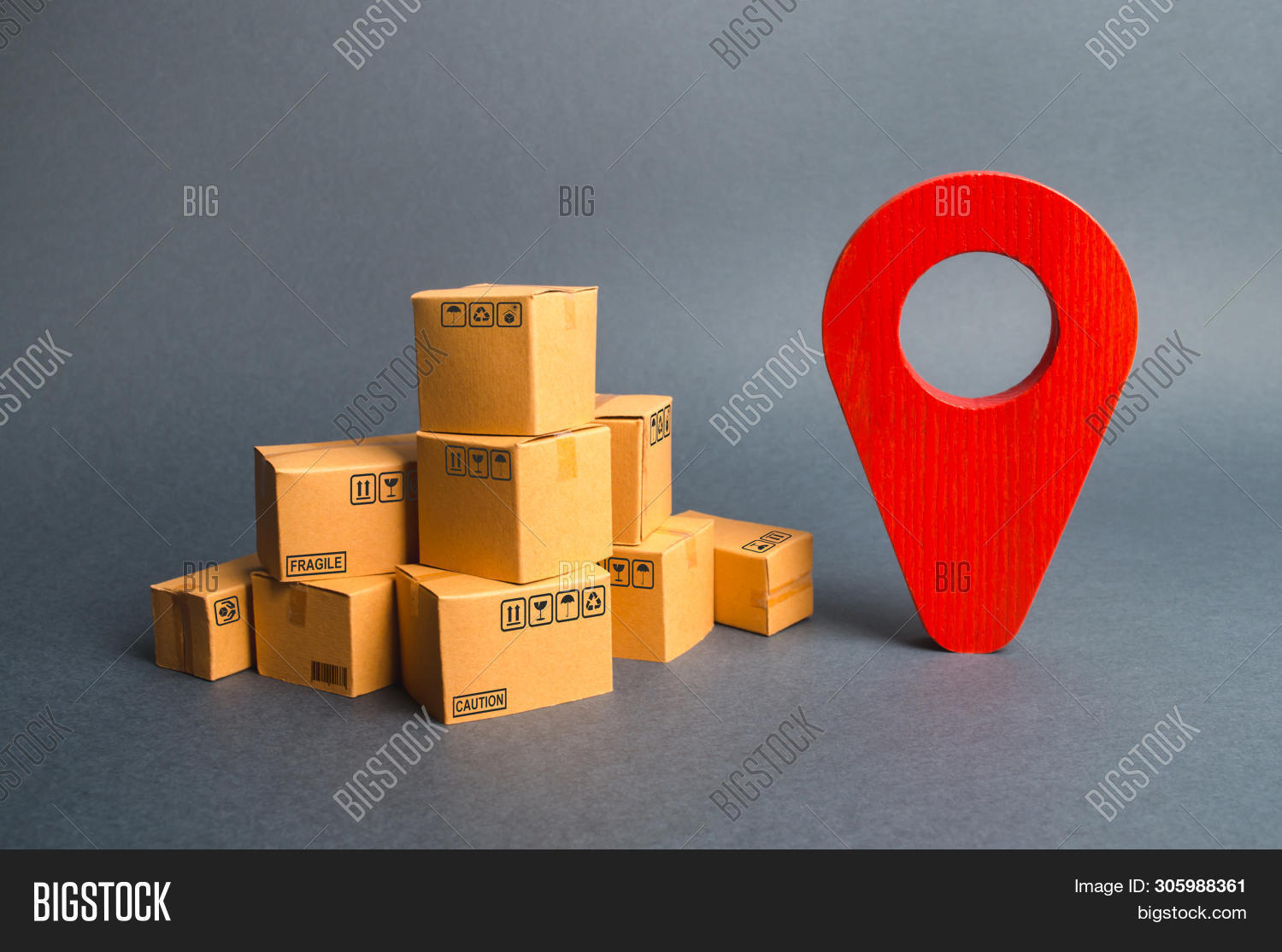 Pile Cardboard Boxes Image & Photo (Free Trial) | Bigstock