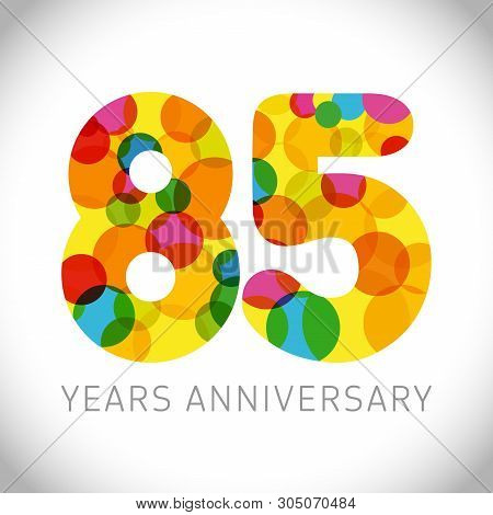 85 Th Anniversary Vector & Photo (Free Trial) | Bigstock