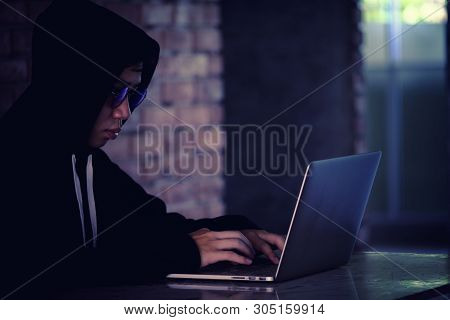 Hacker Working On His Image & Photo (Free Trial) | Bigstock