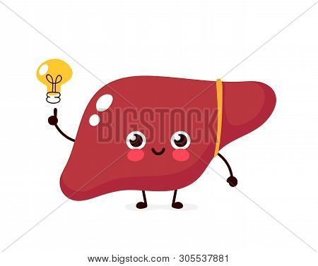 Happy Cute Liver Vector & Photo (Free Trial) | Bigstock