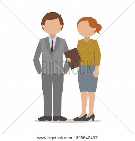 Boss His Female Vector & Photo (Free Trial) | Bigstock