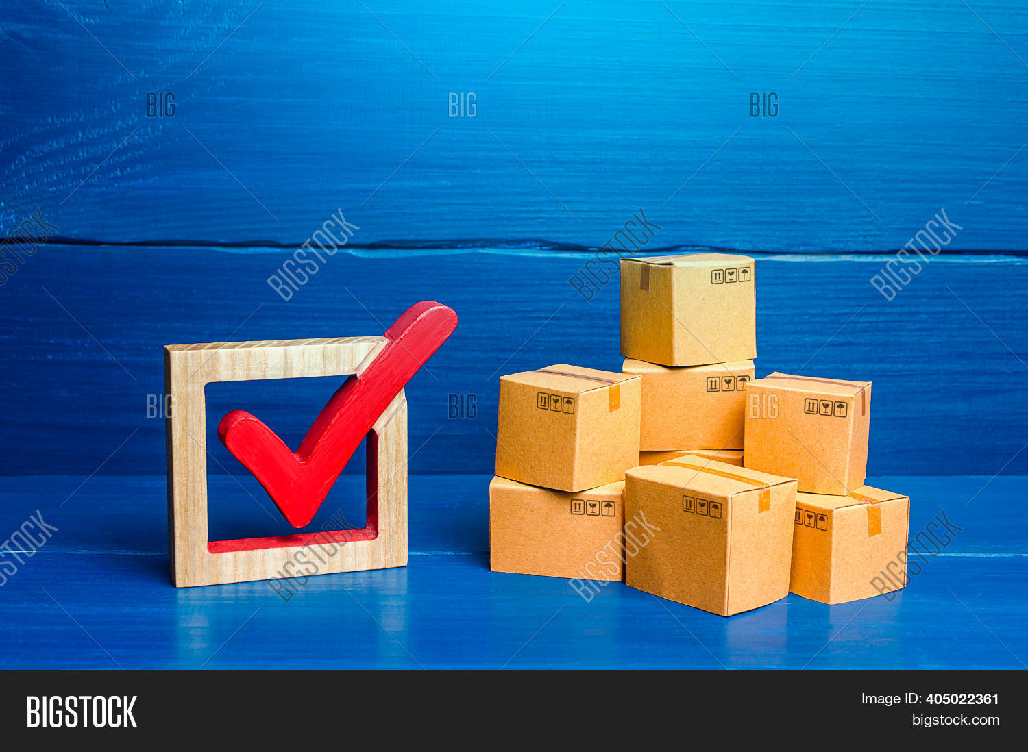 Boxes Red Check Mark. Image & Photo (Free Trial) | Bigstock