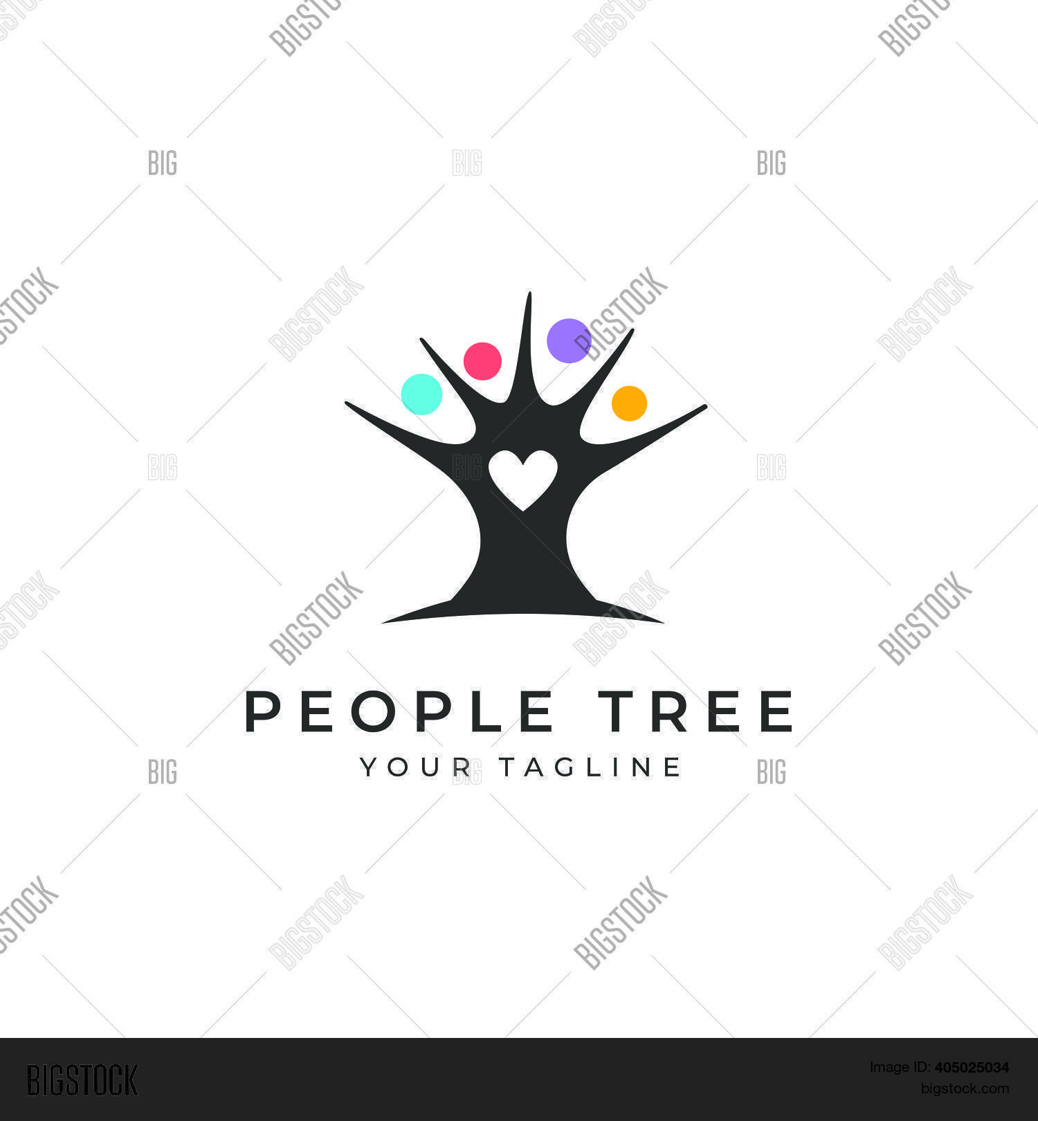 People Tree Logo, Vector & Photo (Free Trial) | Bigstock