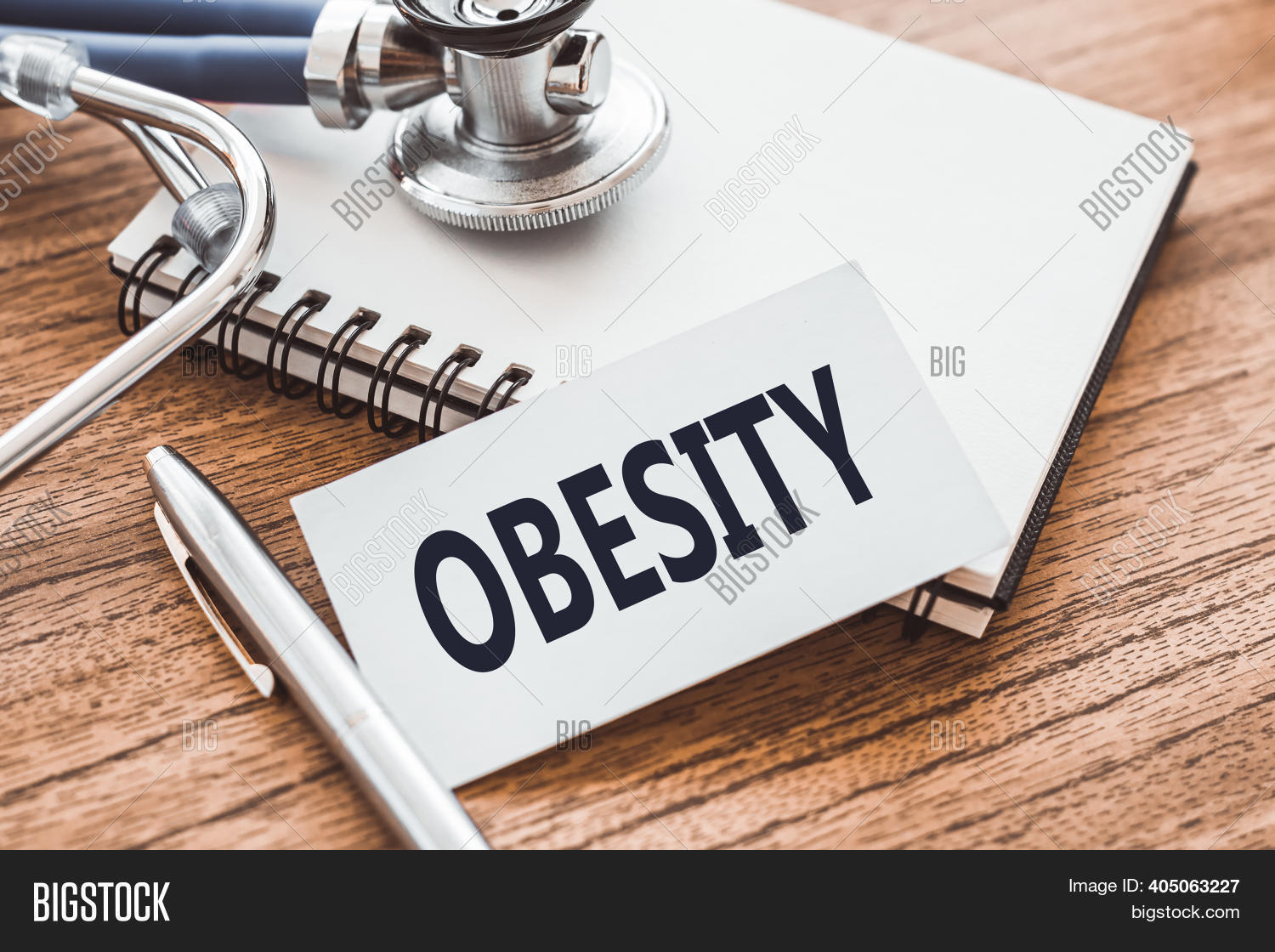 Obesity - Text On Card Image & Photo (Free Trial) | Bigstock