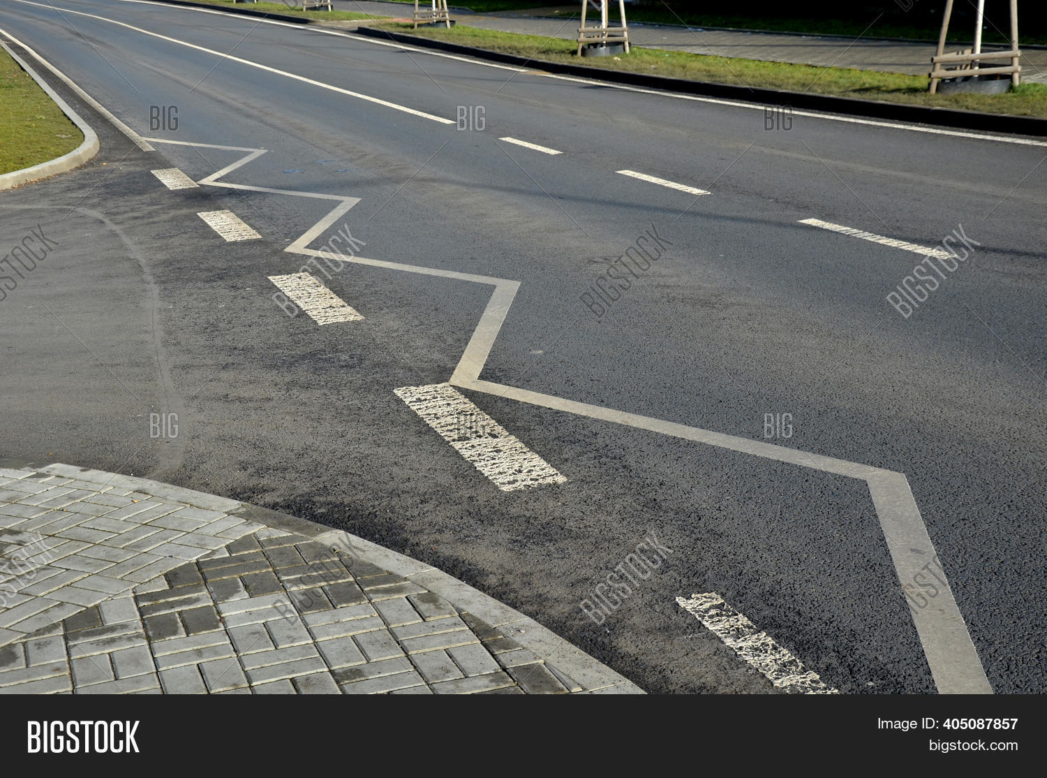 Winding Line On Image & Photo (Free Trial) | Bigstock