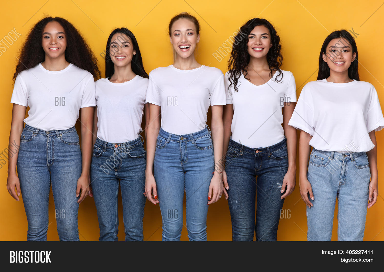 Group Five Cheerful Image & Photo (Free Trial) | Bigstock