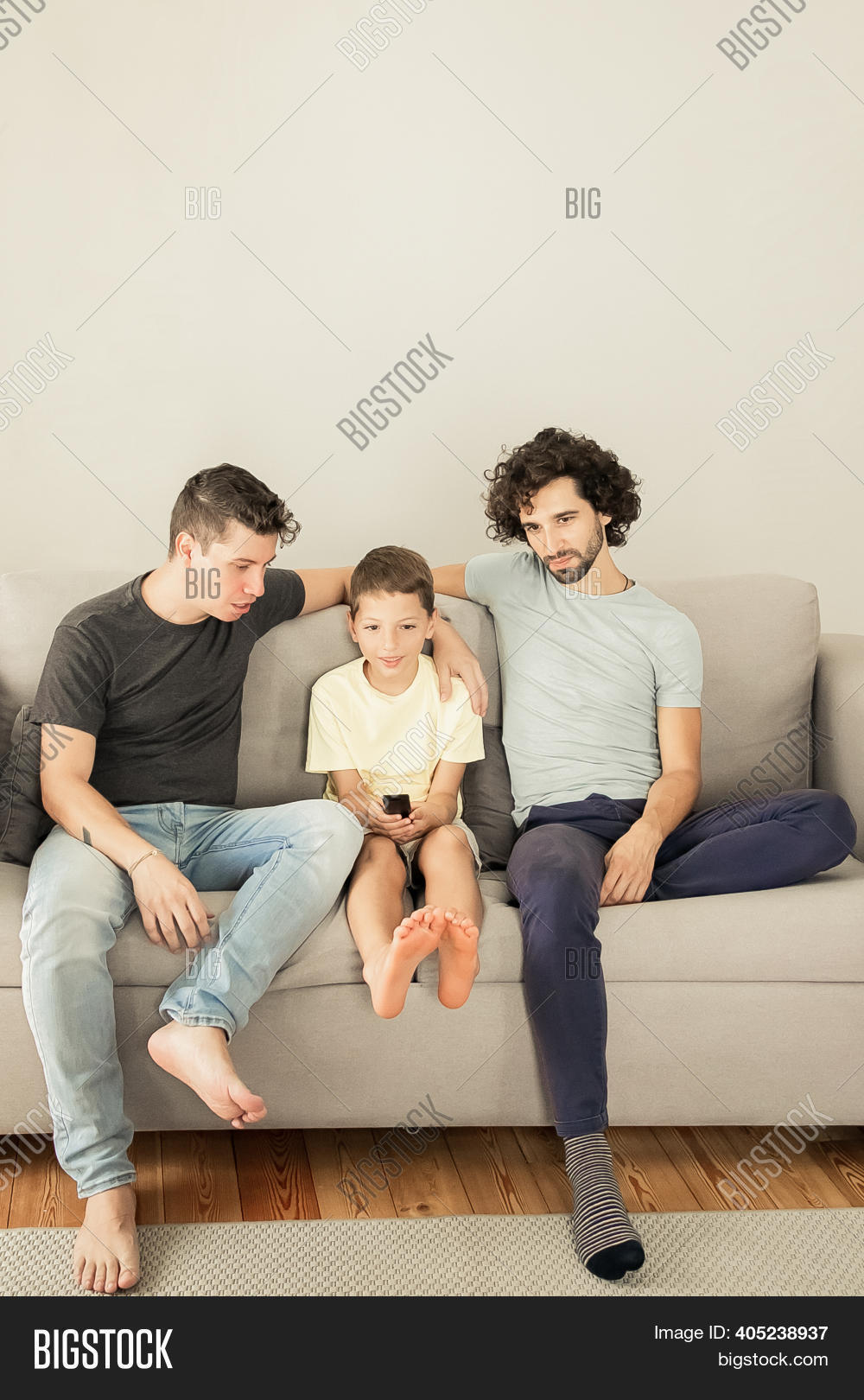 Two Dads Son Watching Image & Photo (Free Trial) | Bigstock