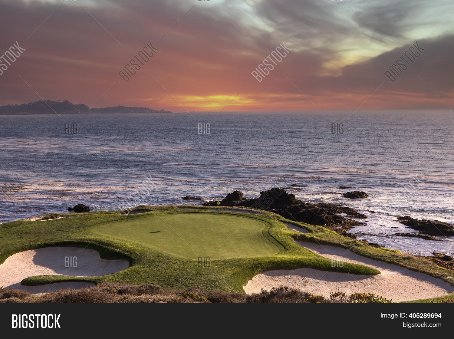 Golf Course Ocean Image & Photo (Free Trial) | Bigstock