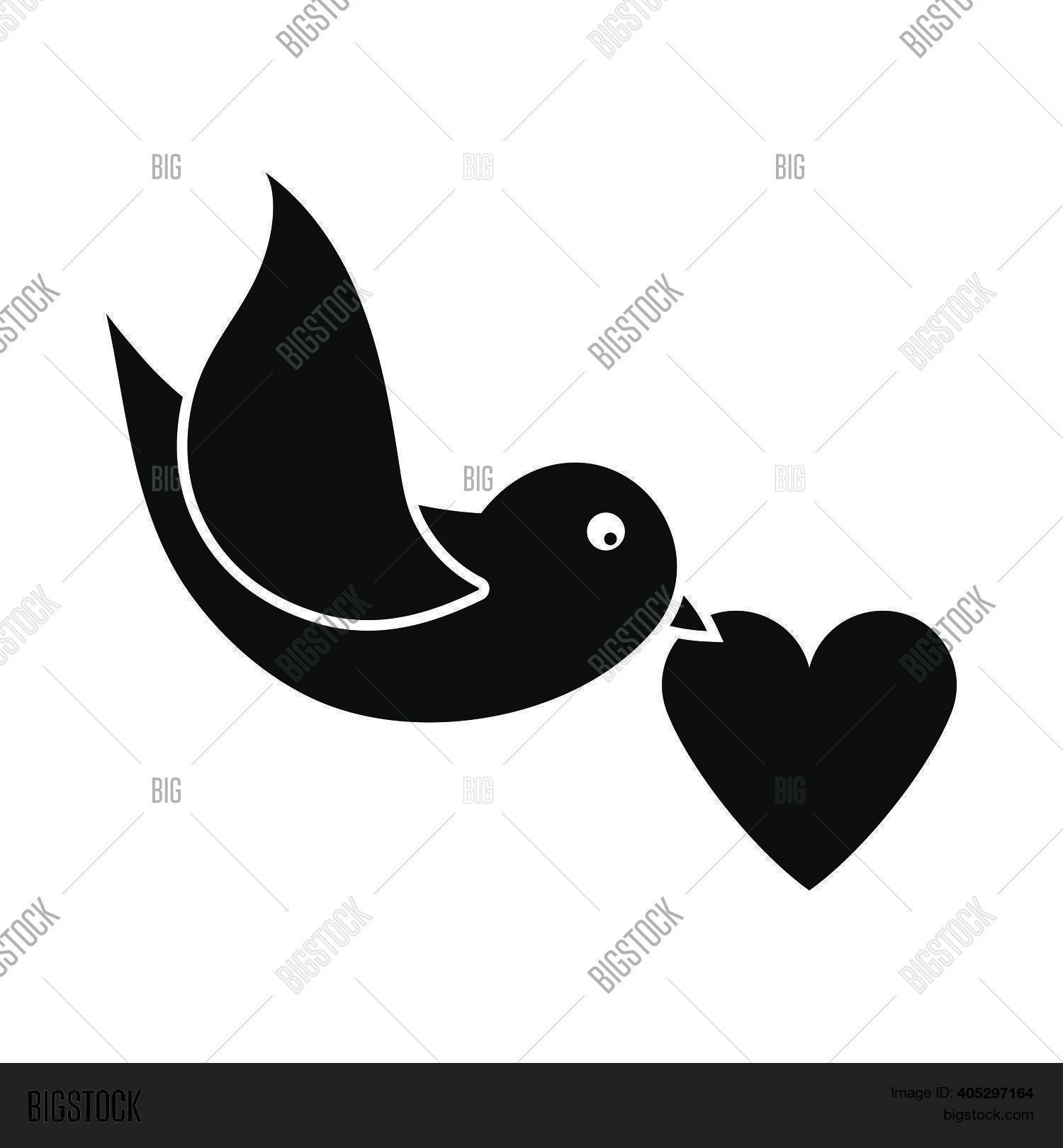 Dove Heart Icon. Vector & Photo (Free Trial) | Bigstock