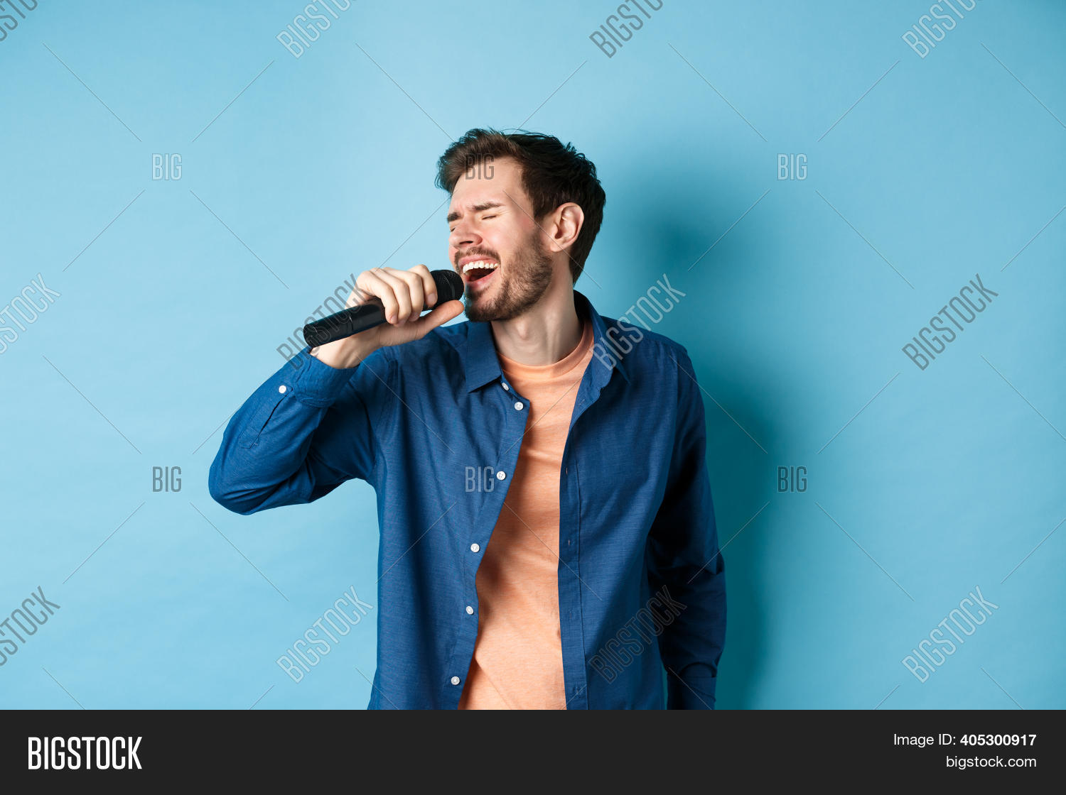 Carefree Guy Singing Image & Photo (Free Trial) | Bigstock