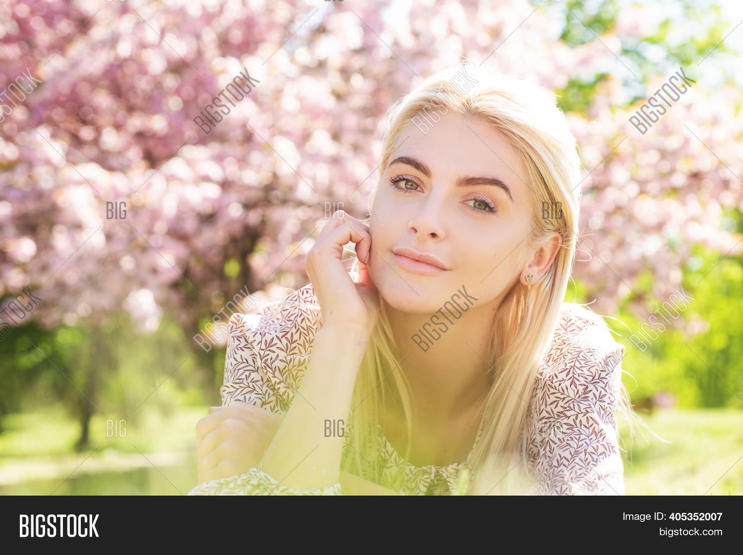 Spring Girls Flowers. Image & Photo (Free Trial) | Bigstock