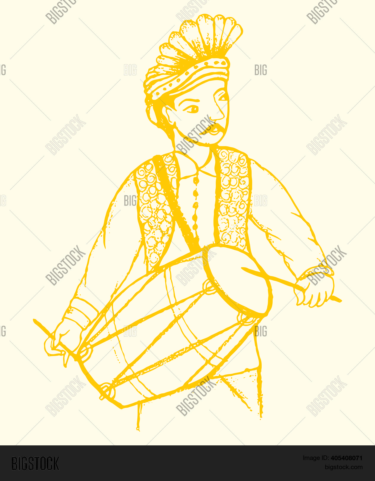 Sketch Indian Vector & Photo (Free Trial) | Bigstock
