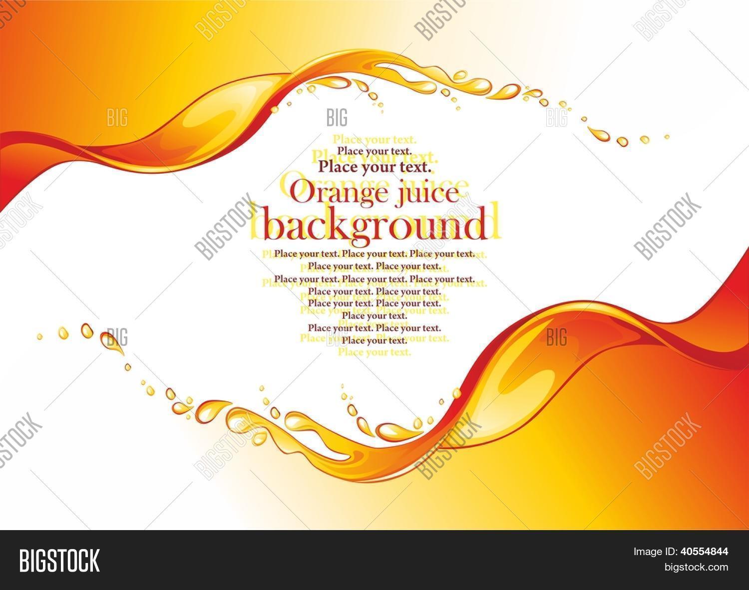 Orange Juice Frame. Vector & Photo (Free Trial) | Bigstock
