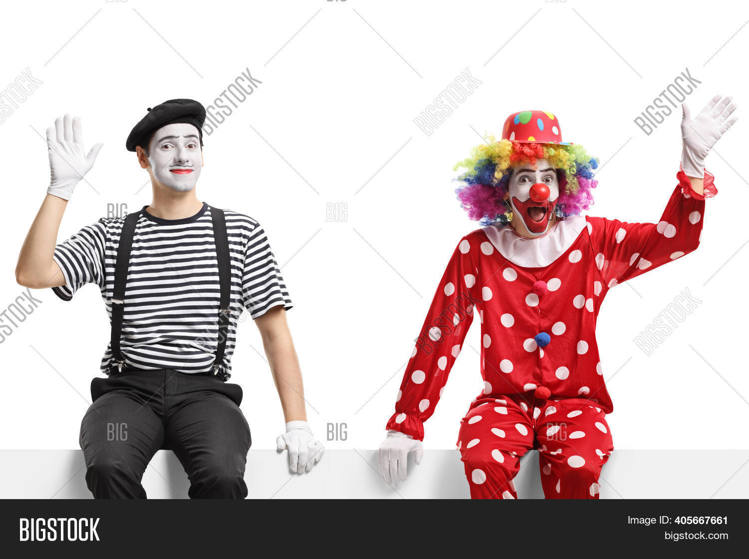 Funny Clown Mime Image & Photo (Free Trial) | Bigstock