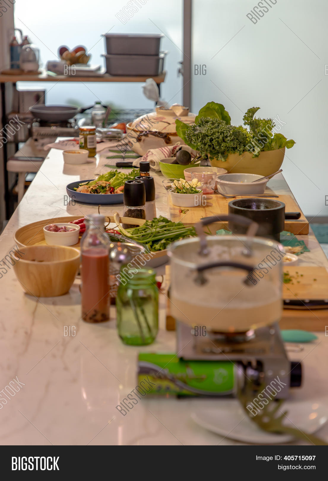 Kitchen Cooking Table Image & Photo (Free Trial) | Bigstock
