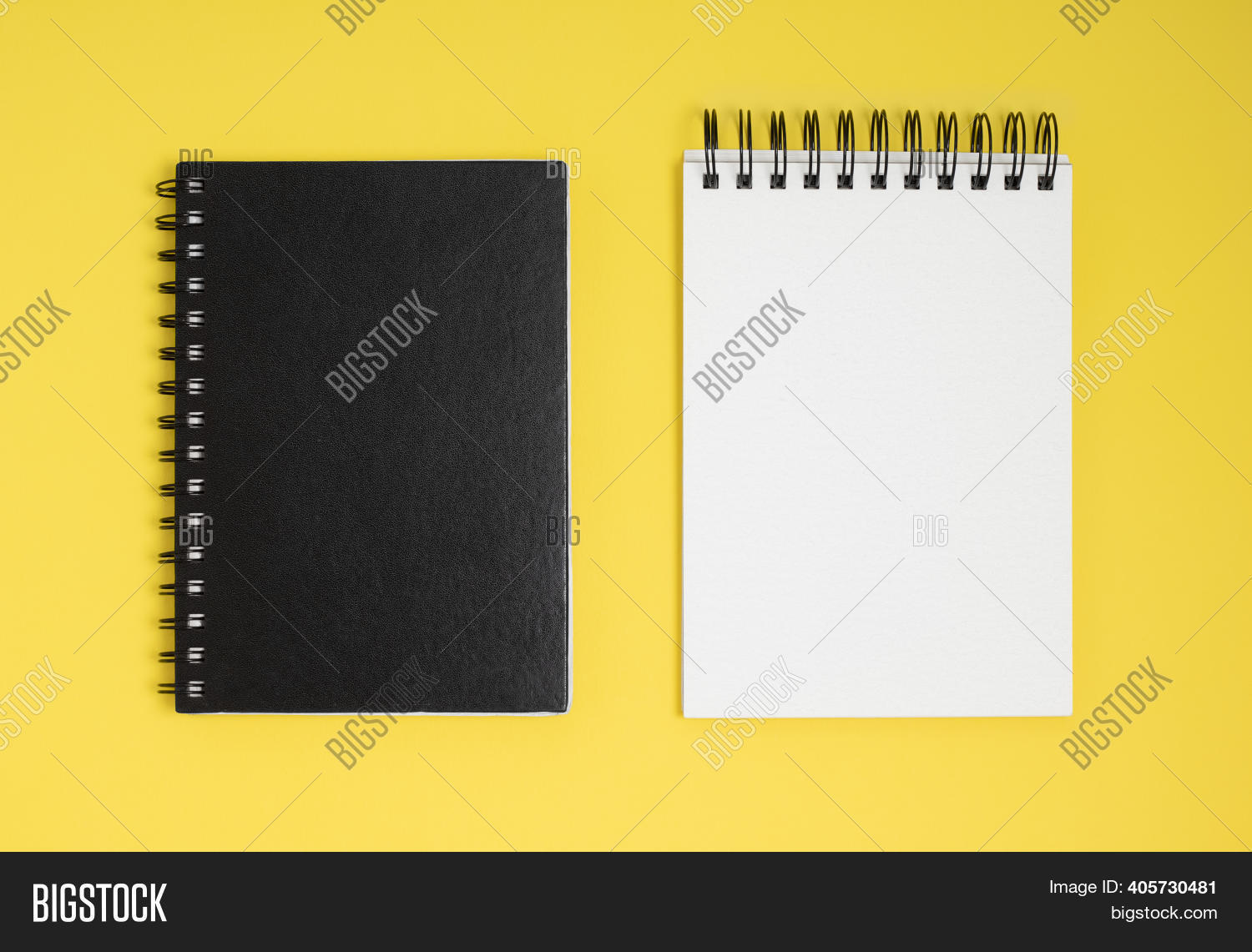 Two Notepads On Yellow Image & Photo (Free Trial) | Bigstock