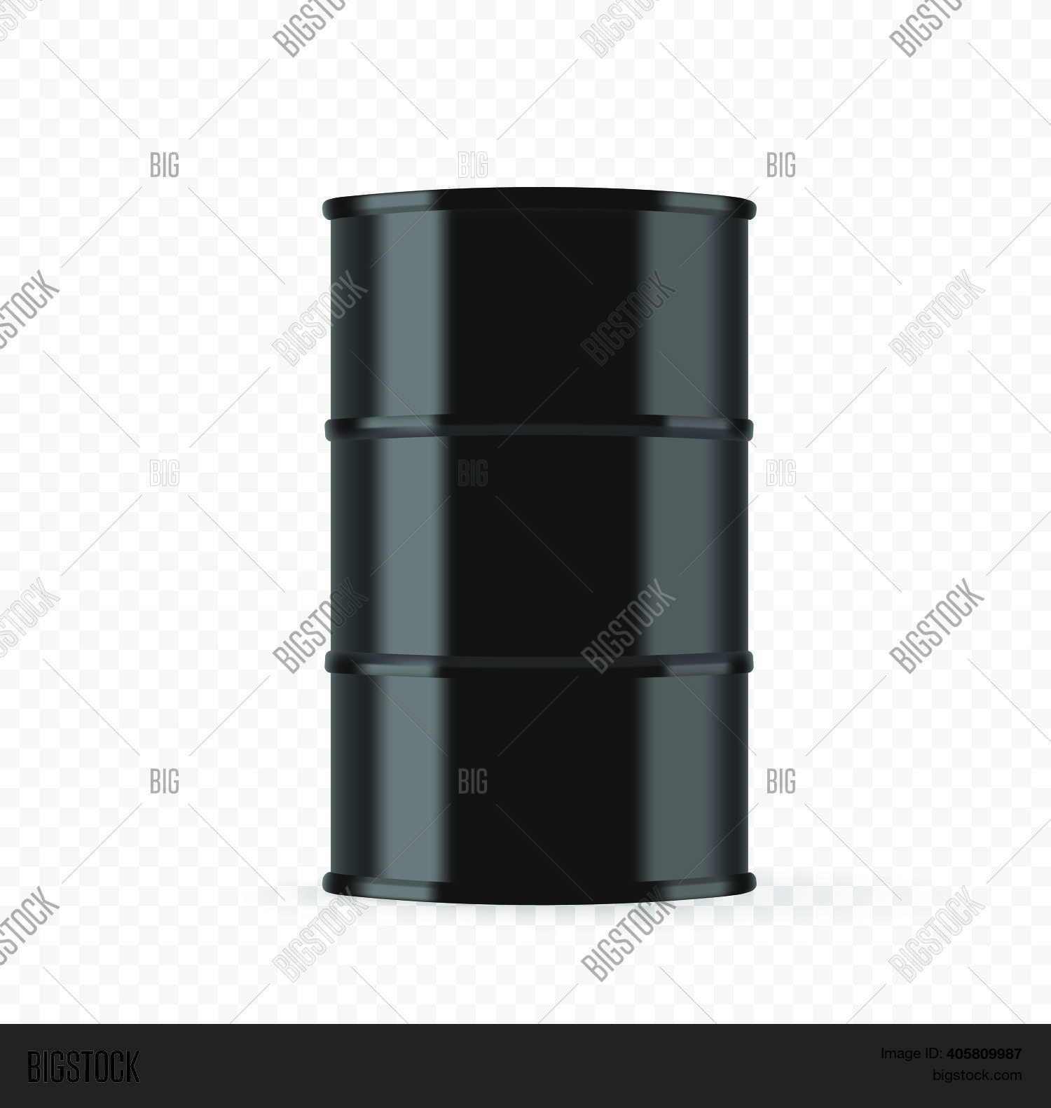 Black Metal Barrel Vector & Photo (Free Trial) | Bigstock