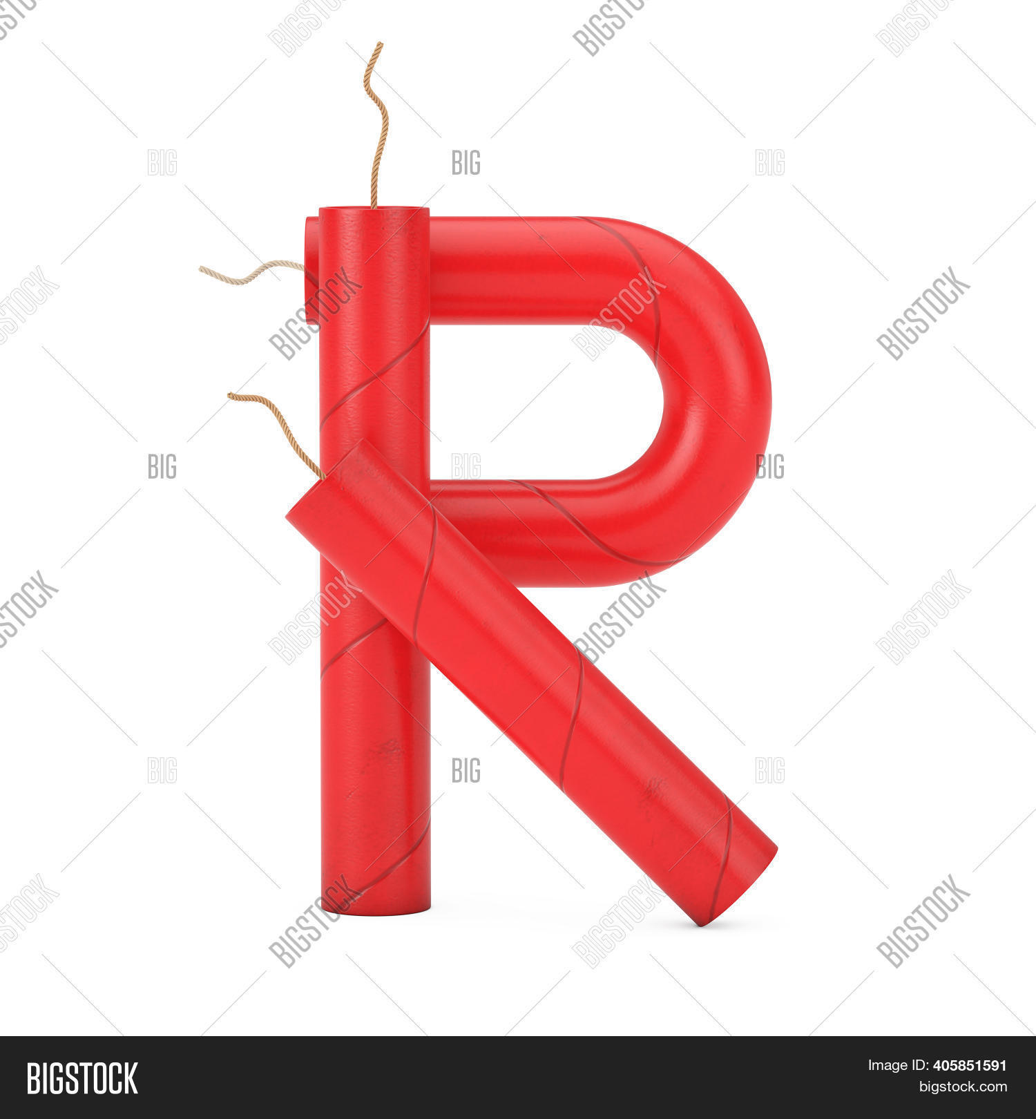 Letter R Dynamite Image & Photo (Free Trial) | Bigstock
