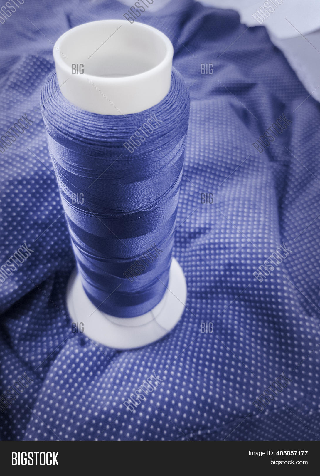 Spool Blue Thread Image & Photo (Free Trial) | Bigstock