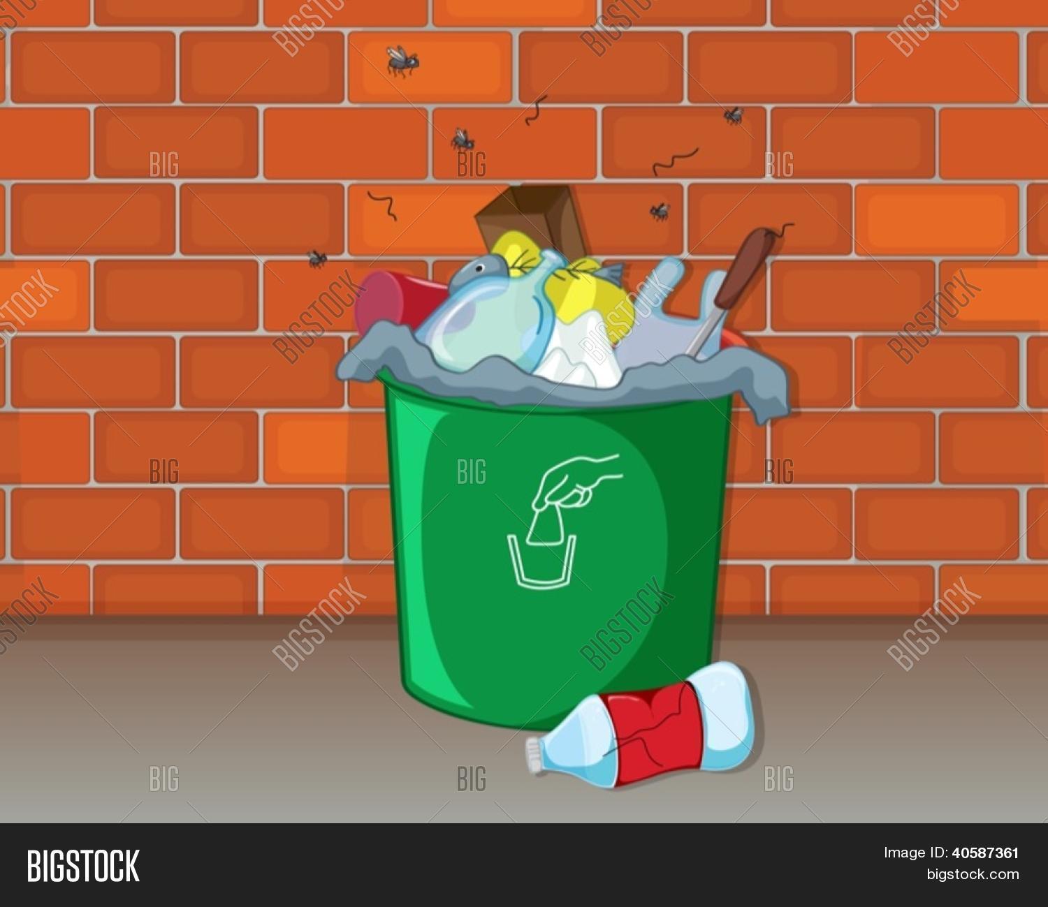 Illustration Dustbin Vector & Photo (Free Trial) | Bigstock