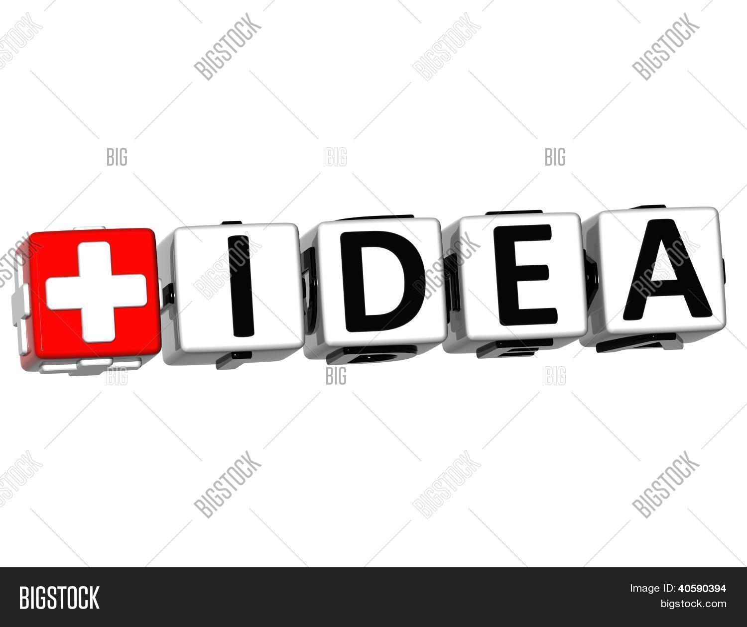 3D Add Idea Button Image & Photo (Free Trial) | Bigstock