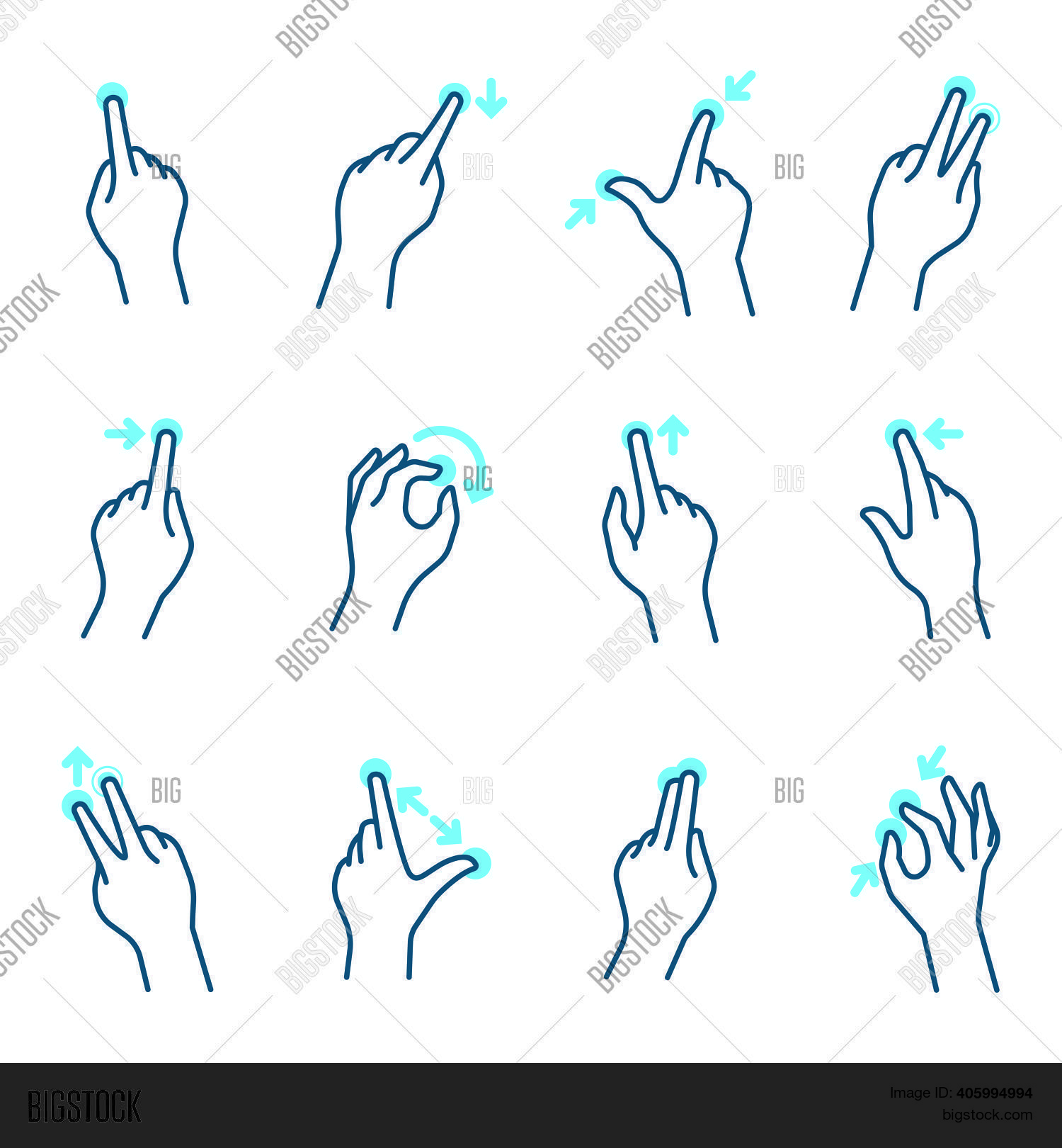 Different Phone Hand Vector & Photo (Free Trial) | Bigstock