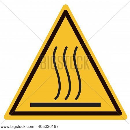 Hot Surface Warning Vector & Photo (Free Trial) | Bigstock