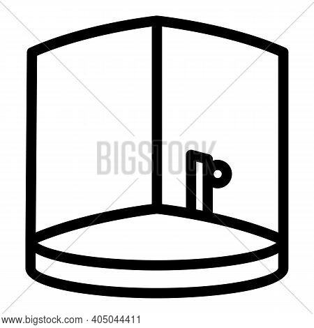 Corner Shower Stall Vector & Photo (Free Trial) | Bigstock