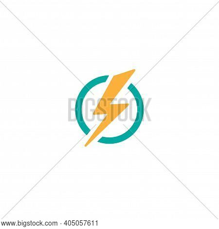 Lightning Bolt Circle Vector & Photo (Free Trial) | Bigstock