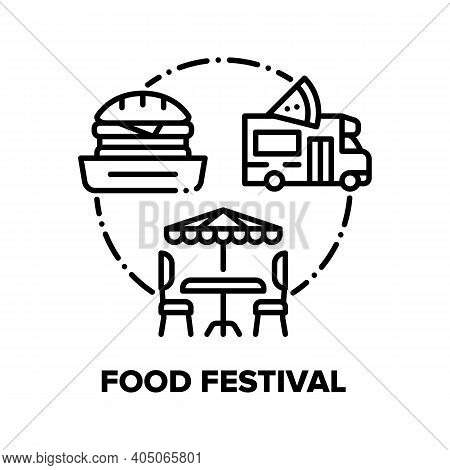 Food Festival Vector Vector & Photo (Free Trial) | Bigstock