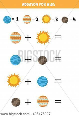 Addition Worksheet Vector & Photo (Free Trial) | Bigstock