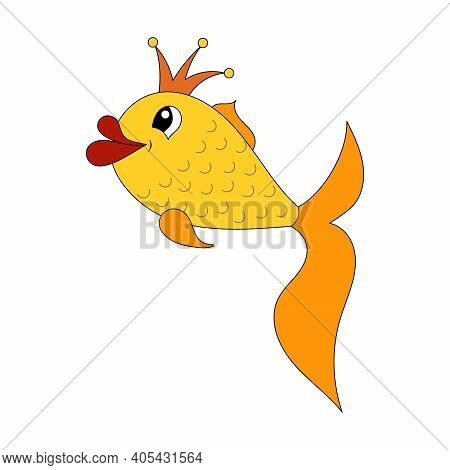 Gold Fish Crown. Vector & Photo (Free Trial) | Bigstock