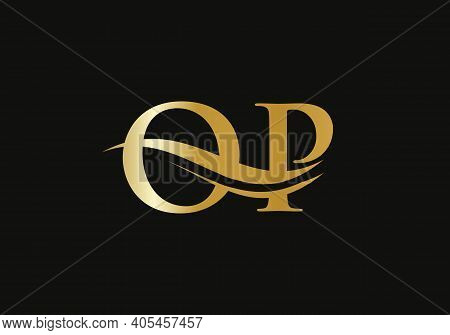 Initial Op Letter Vector & Photo (Free Trial) | Bigstock