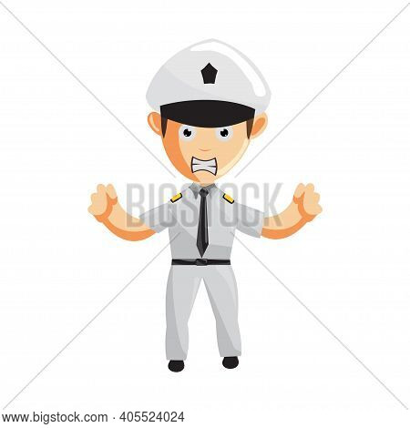 Airplane Pilot Angry Vector & Photo (Free Trial) | Bigstock