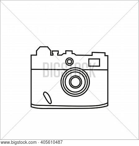 Camera Black Outline Vector & Photo (Free Trial) | Bigstock