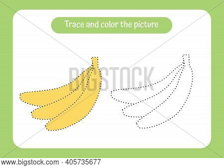 Banana. Trace Color Vector & Photo (Free Trial) | Bigstock