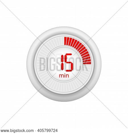 Icon Timer 15 Minutes Vector & Photo (Free Trial) | Bigstock